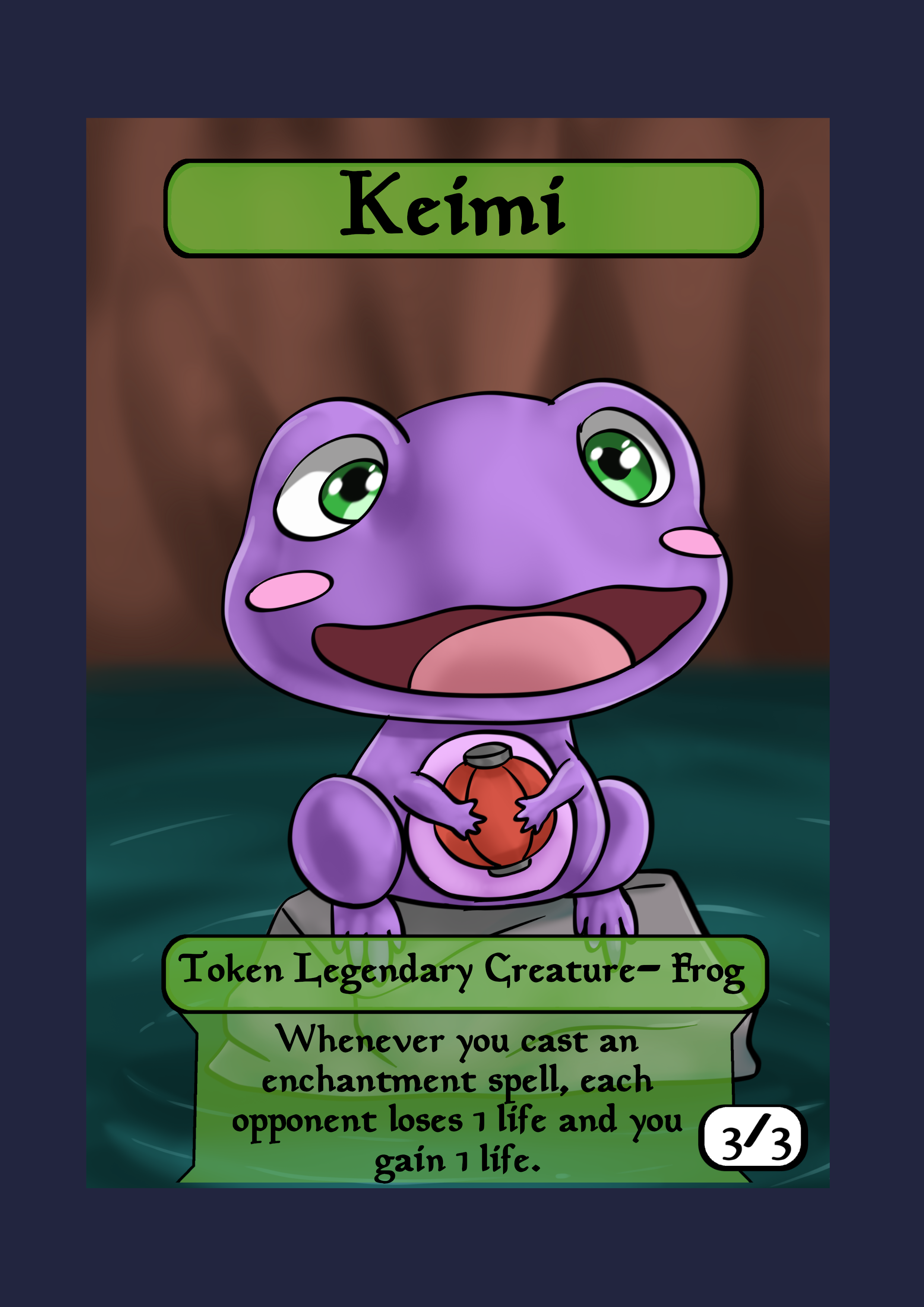 Keimi Frog Token – Mega Chibi