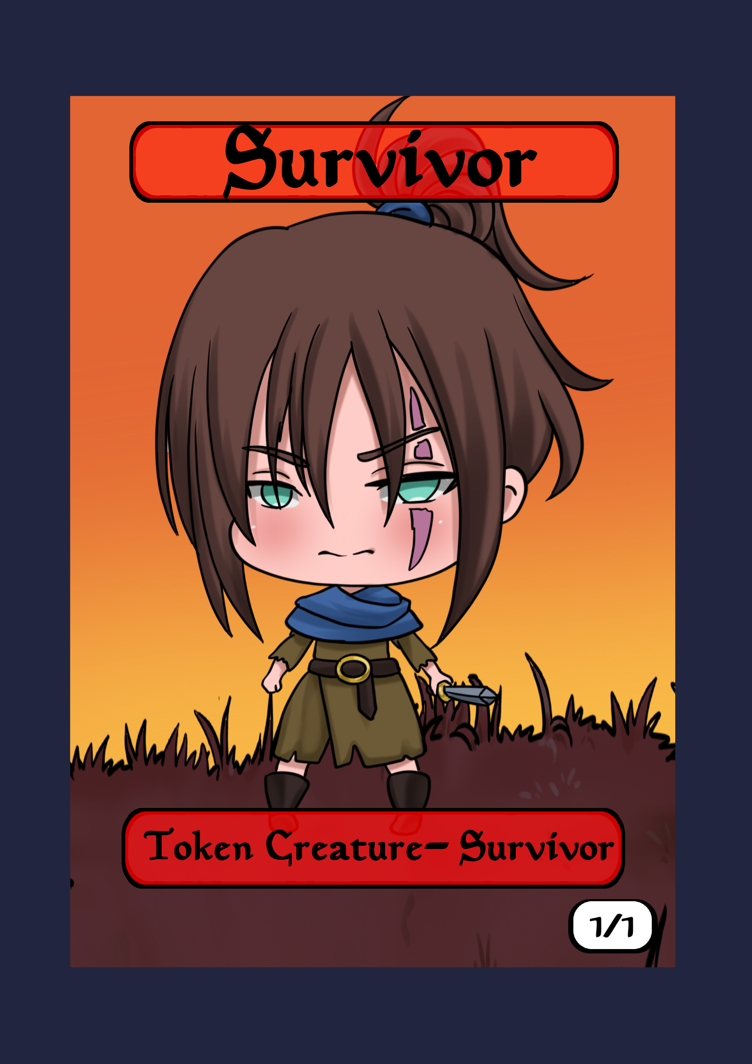 Survivor 1/1 Token – Mega Chibi